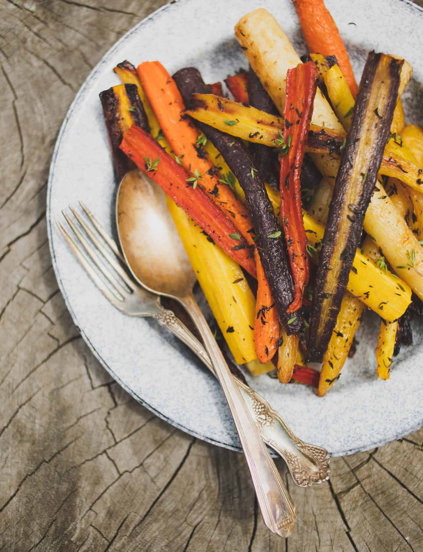 Herbed Roasted Carrots - Mikaela Reuben